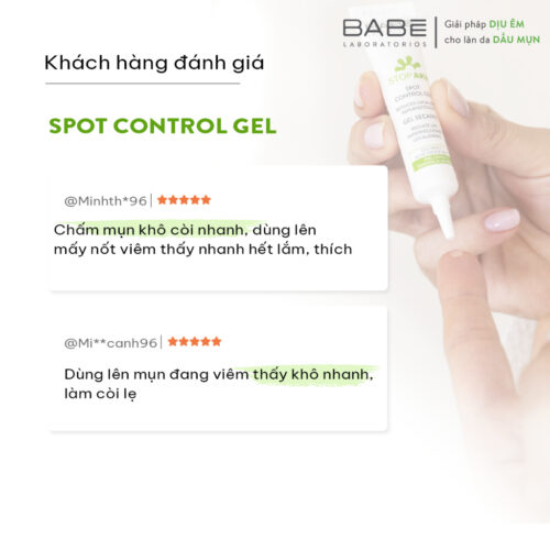 Gel dành cho da mụn Babe Stop AKN Spot Control Gel 8ml – Tinh tế Beauty